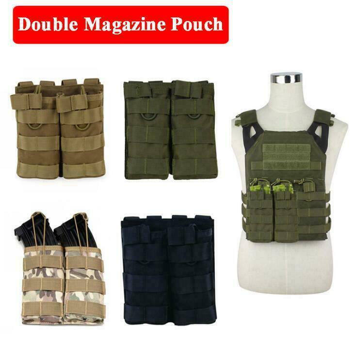 3x Tactical Molle Triple Magazine Pouch Holder Holster Bag For 5.56 ...