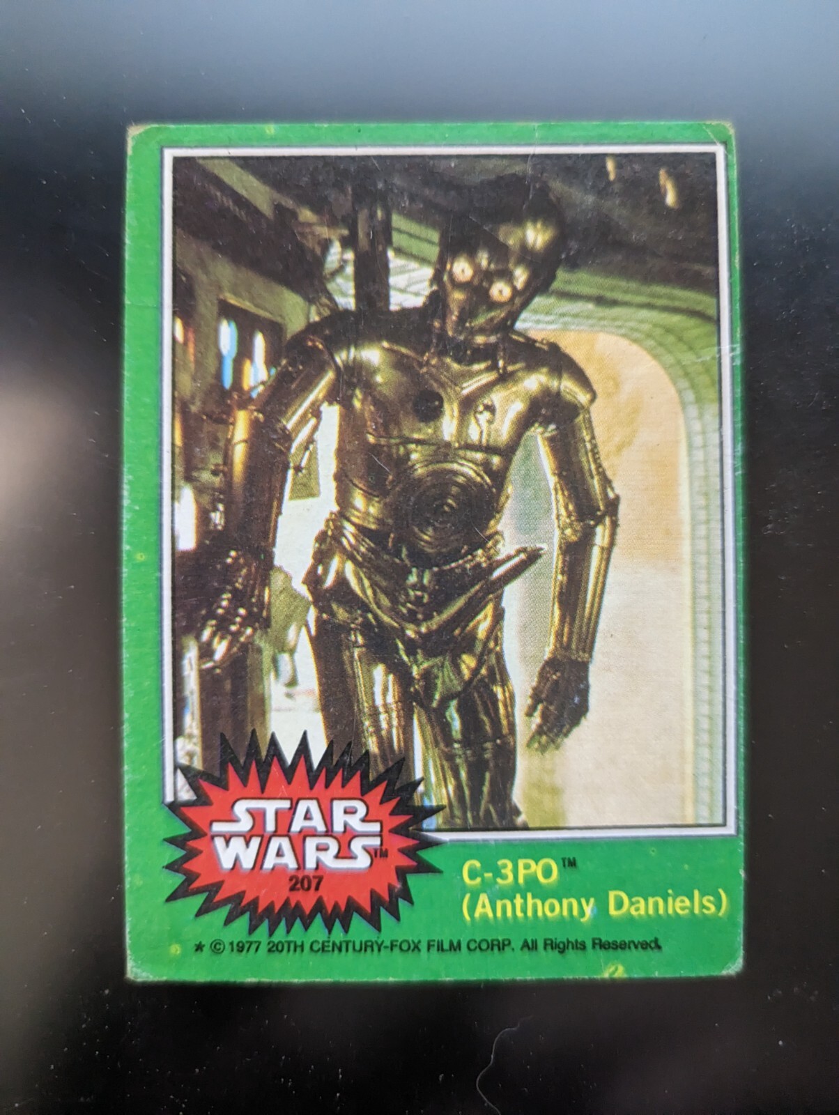 1977 Topps Star Wars #207A Anthony Daniels C-3PO OBSCENE " ERROR CARD ...