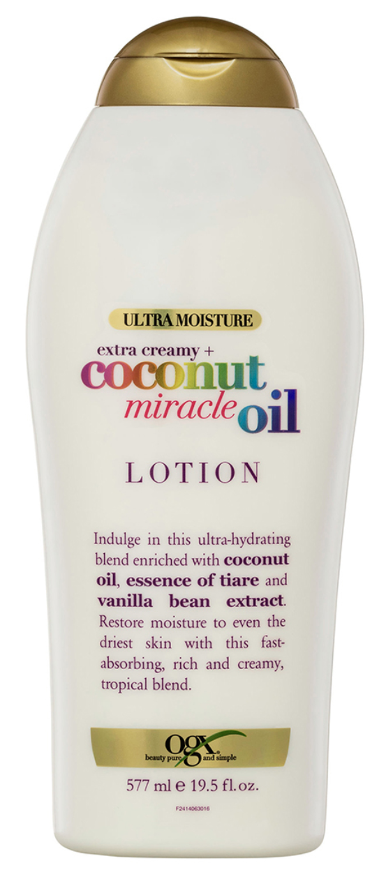 OGX Body Lotion Extra Creamy + Coconut Miracle Oil & Vanilla Bean ...
