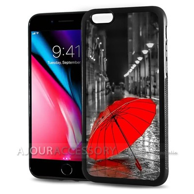( For iPhone 8 Plus ) Back Case Cover AJ10581 Red Umbrella | eBay
