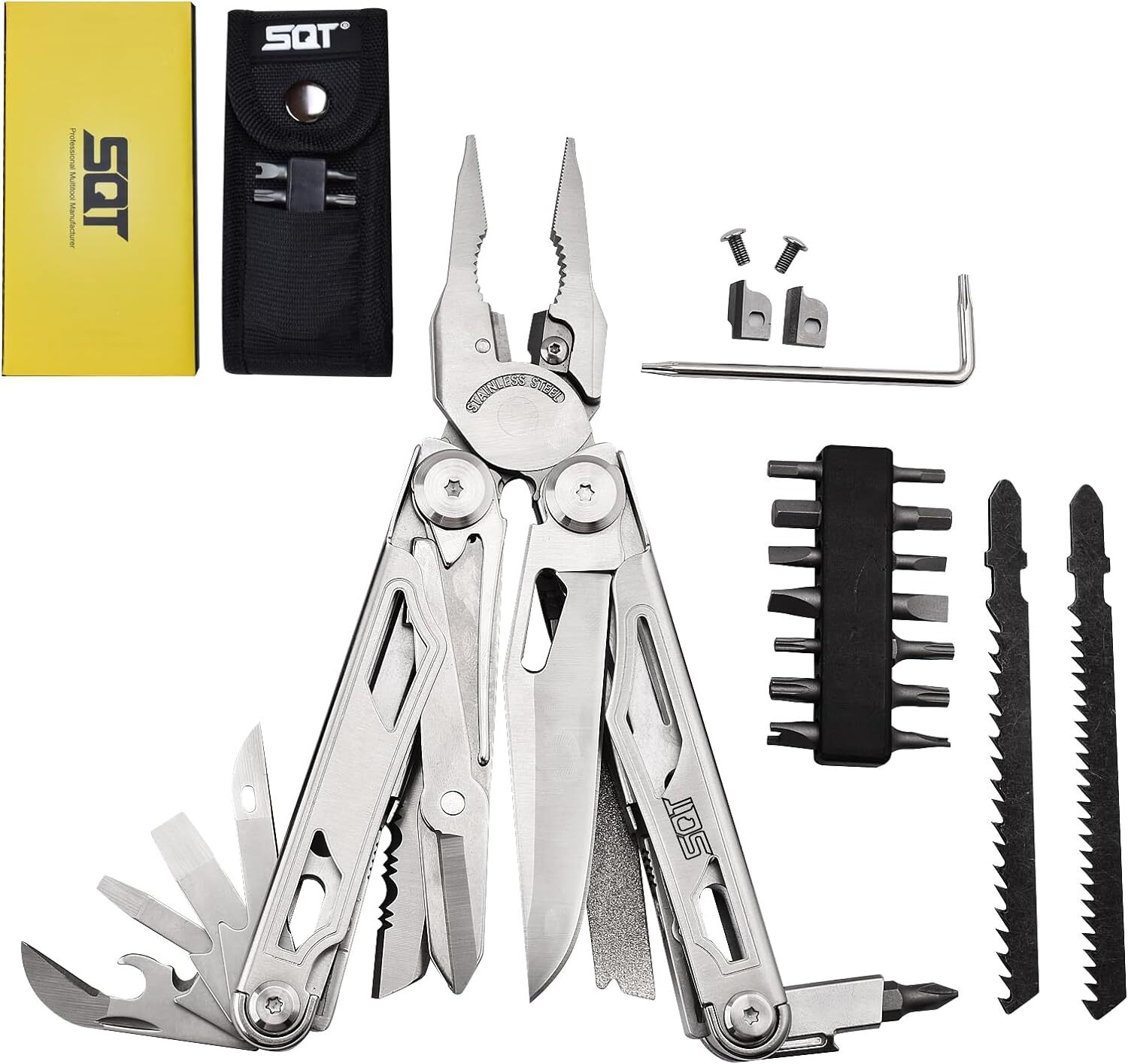 SQT2045 20-in-1 Multi-Tools Pliers Set, Gifts for Men, Foldable & Self ...