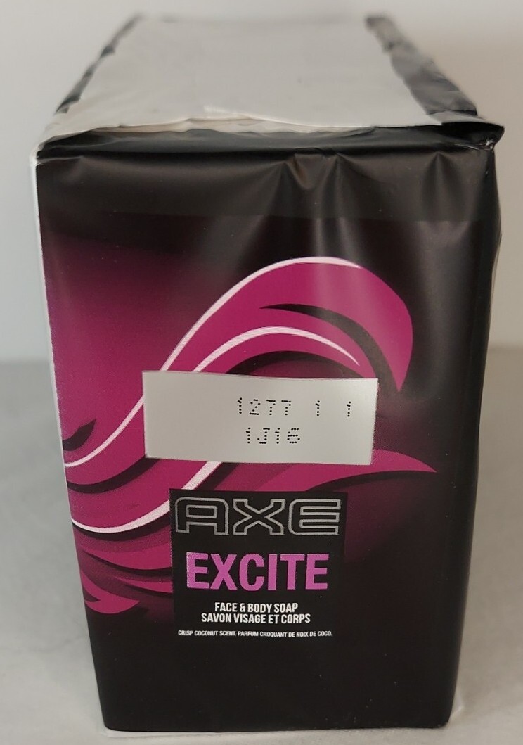 Axe Excite Face & Body Soap Crisp Coconut Scent 2-4 bar packs 8 bars ...