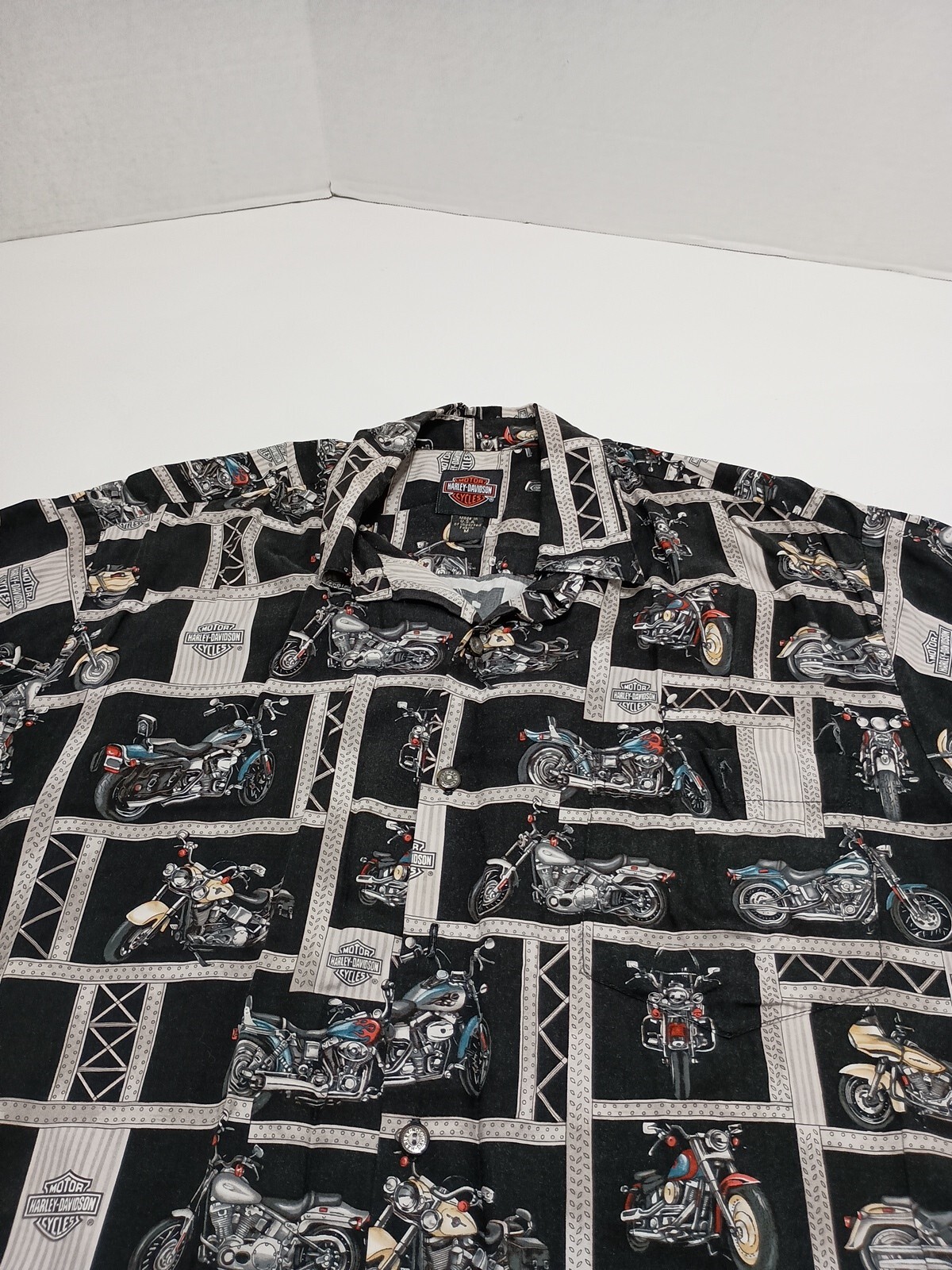 Harley Davidson Men's Button Down Graphic Motorcycle … - Gem