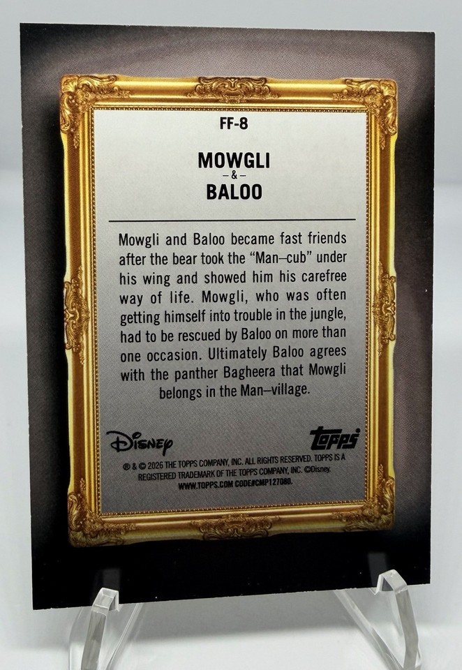 2026 Topps Disney Neon Mowgli & Baloo Best Friends | eBay