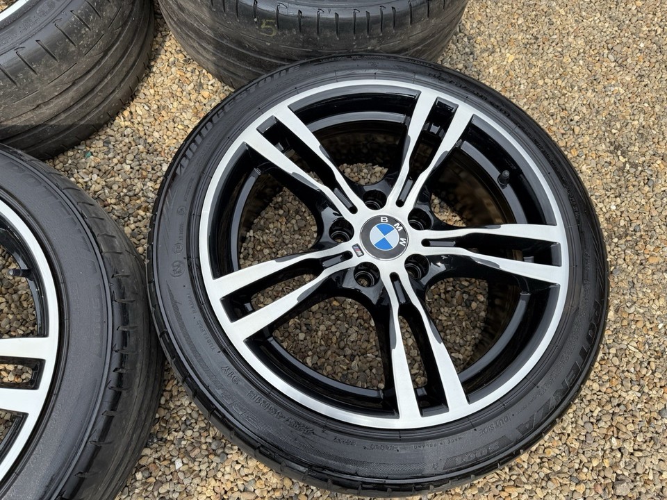 18" BMW Style 400m alloy wheels & tyres staggered 3 4 series 5x120 F30 ...