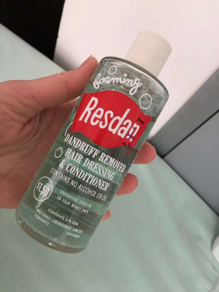 VTG 90s Resdan Foaming Dandruff Remover Hair Dressing / Conditioner X ...