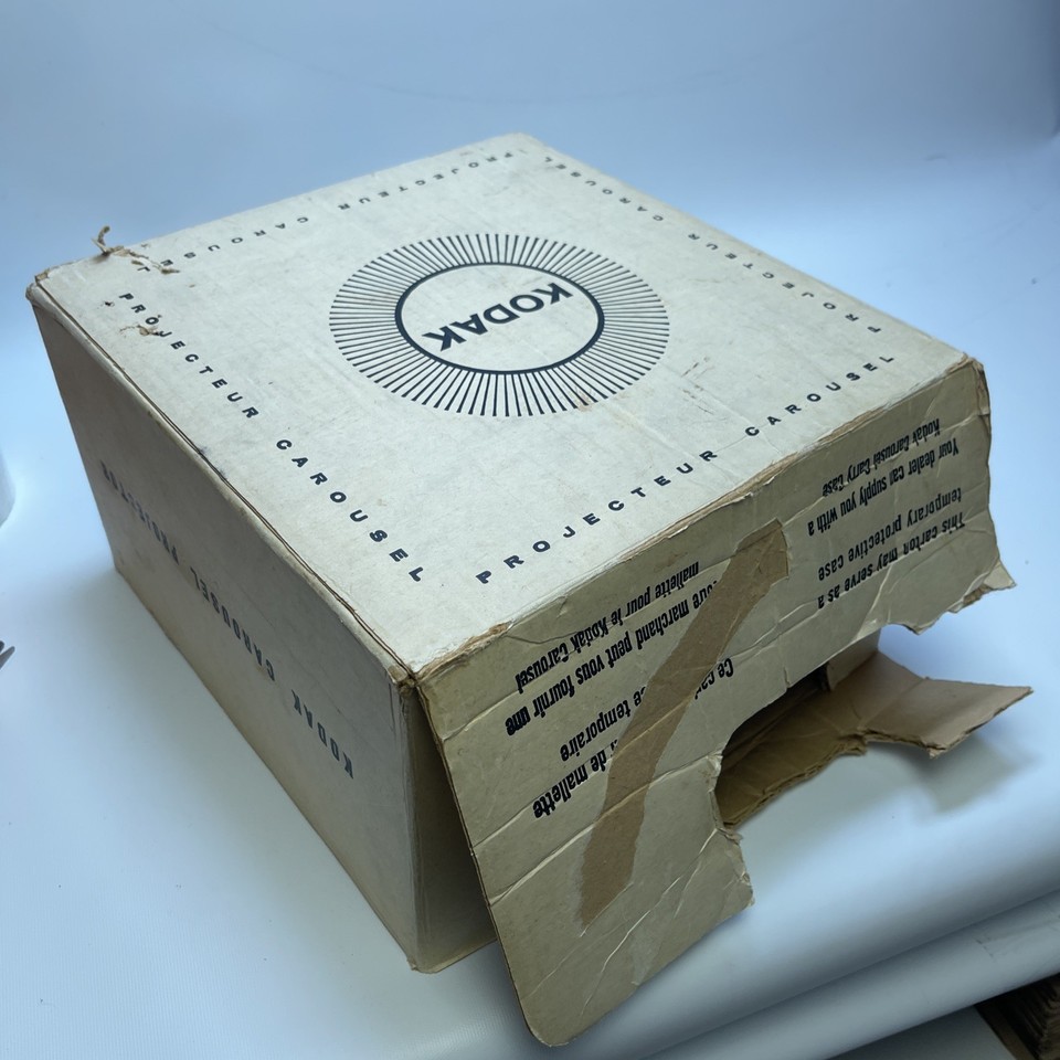 Vintage Kodak Carousel 650H Slide Projector w/ Orignal Box + Manual No ...
