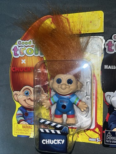 Lot(999)- Good Luck Trolls MICHAEL MYERS-CHUCKY-FRANKENSTEIN Set of 3 ...