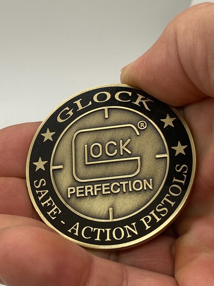 Glock Thin Blue Line Challenge Coin Gold Tone | eBay
