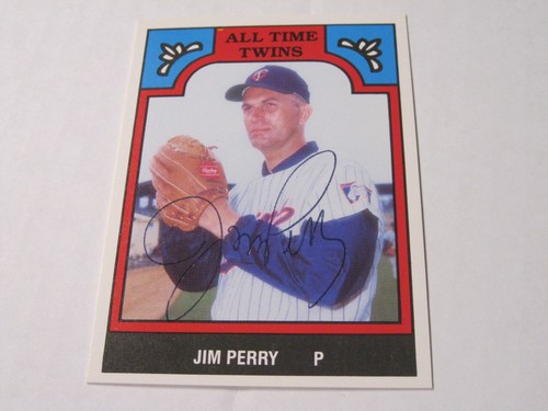 Jim Perry Autographed Card JSA Auction Certified | eBay