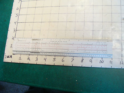 vintage SLIDE RULE: STERLING SLIDE RULE precision 3-BRIDGE | eBay