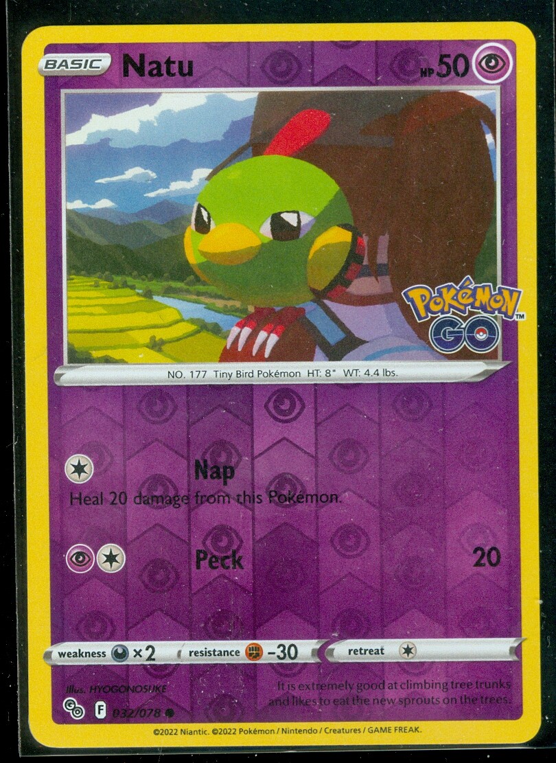 Natu Pokemon Card