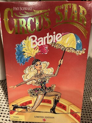 1994 Mattel FAO SCHWARZ Circus Star Barbie Doll 13257 LIMITED EDITION ...