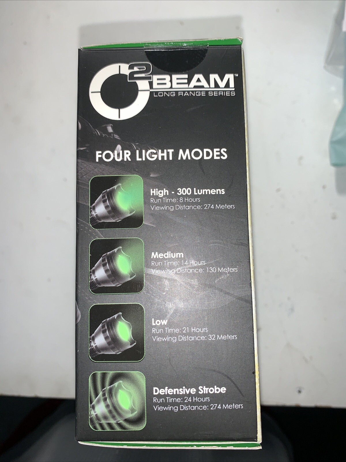 NEBO iPROTEC 6008 O2 Beam Green Tactical LED Flashlight for sale online ...