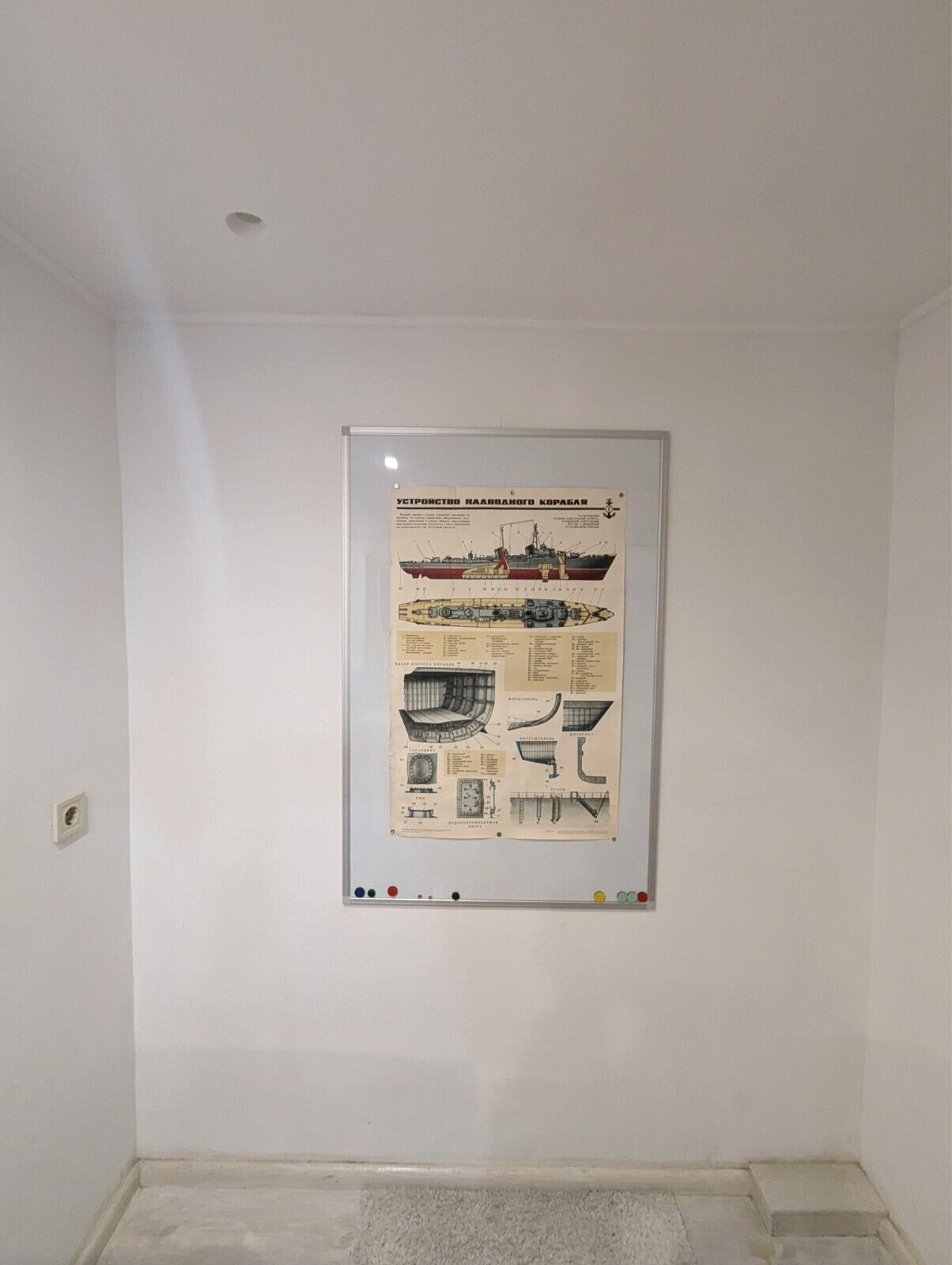 Military Navy Ussr - Original Soviet Poster 1984 - Basic Device & Design WarShip | eBay