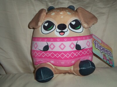NEW, FLIPEEZ WINTER PLUSH 8.5" REINDEER WITH FLAPPING EARS | eBay
