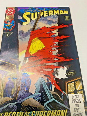 Superman #75 (DC Comics January 1993) SIGNED JERRY SIEGEL COVER | eBay