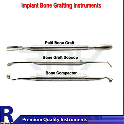 Dental Implant Palti Bone Grafting Instruments Graft Compactor Scoop ...