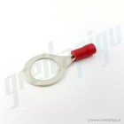 Red Insulated Ring Terminals Crimps Electrical Wire Connectors 10A ...