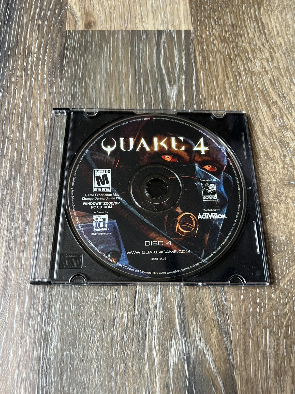 Quake 4 PC CD-ROM Windows 2000/XP Game Disc 4 Only | eBay