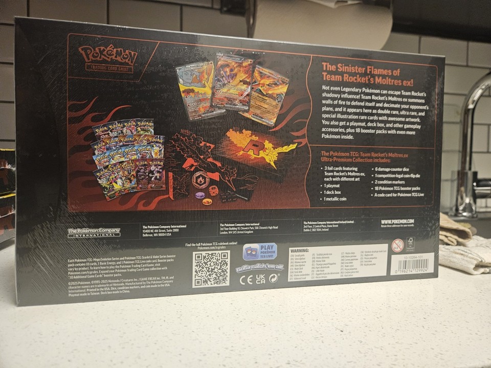 Pokemon TCG Team Rocket’s Moltres EX Ultra Premium Collection (UPC ...