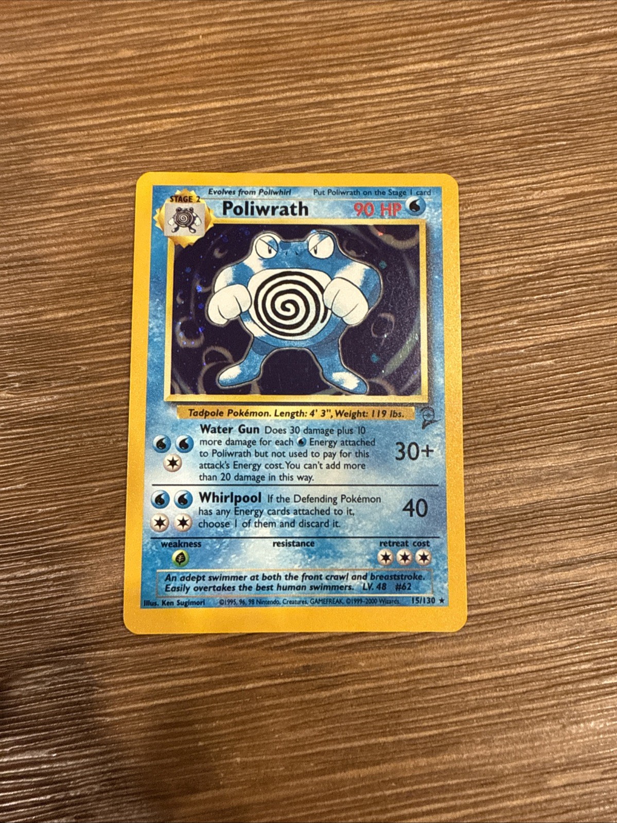 Poliwrath Base Set 2 Holo Rare Pokémon TCG Card 15/130 | eBay