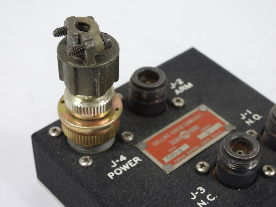 Collins 68U-1 Vintage Military Radio Component + Power Plug (excellent ...