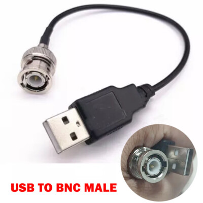 1Pc RG174 BNC Male To USB Computer Data Coax Cord Cable Connector ...