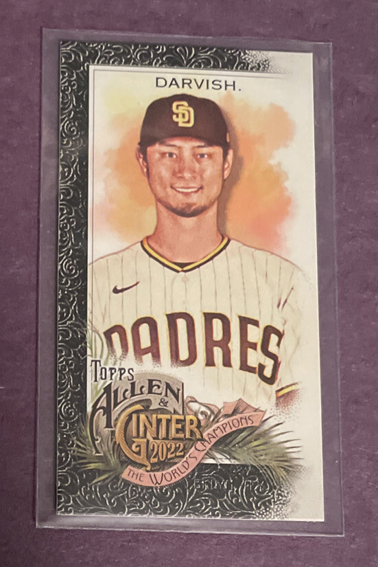 2022 Topps Allen & Ginter Yu Darvish Black Border Mini #161 Padres | eBay