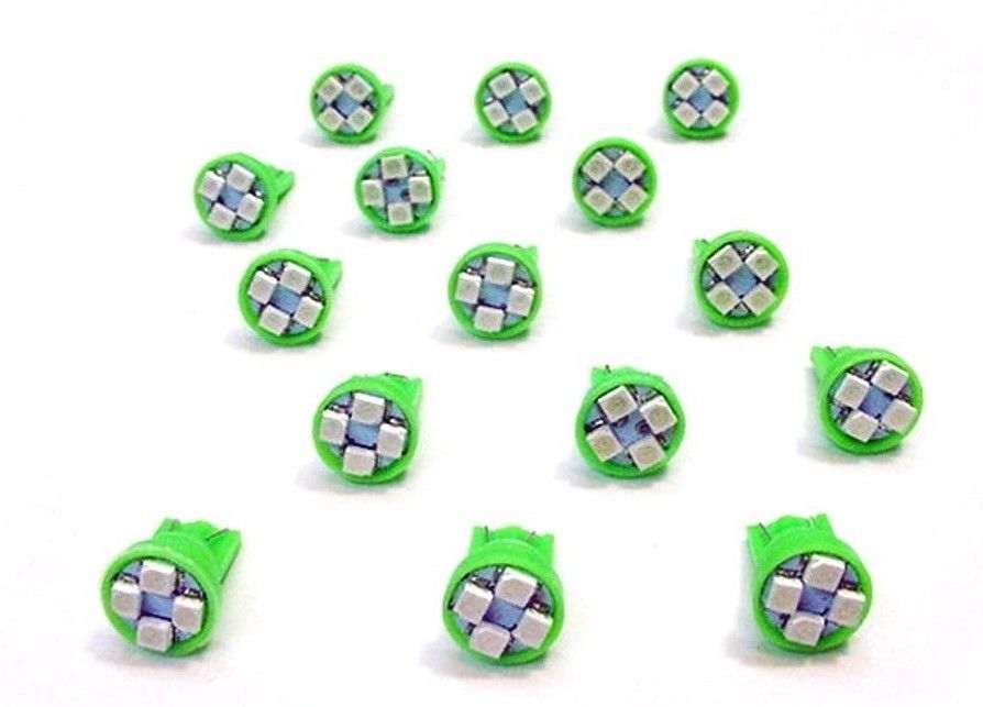 15 Green 194 168 Instrument Panel Cluster Dashboard LEDs Light Bulbs ...