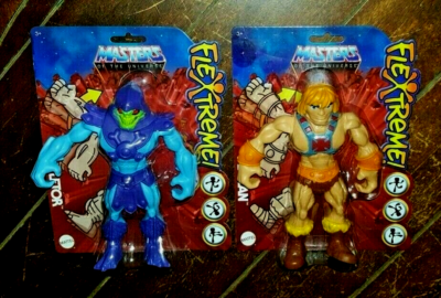 Flextreme! Masters Of The Universe: HE-MAN & SKELETOR Bendable Figures ...