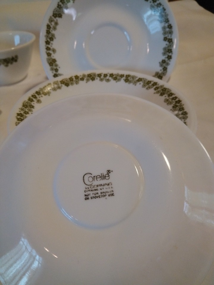Vintage Corelle Serveware Plates Spring Blossom Flowers 16 Piece Set | eBay