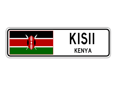 Kisii Kenya Street Kenyan Flag City Country Wall Gift Aluminum Metal ...