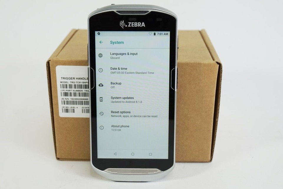 Zebra TC51 TC510K TC510K-1PAZU2P-A6 2GB 16GB POS Handheld Barcode ...