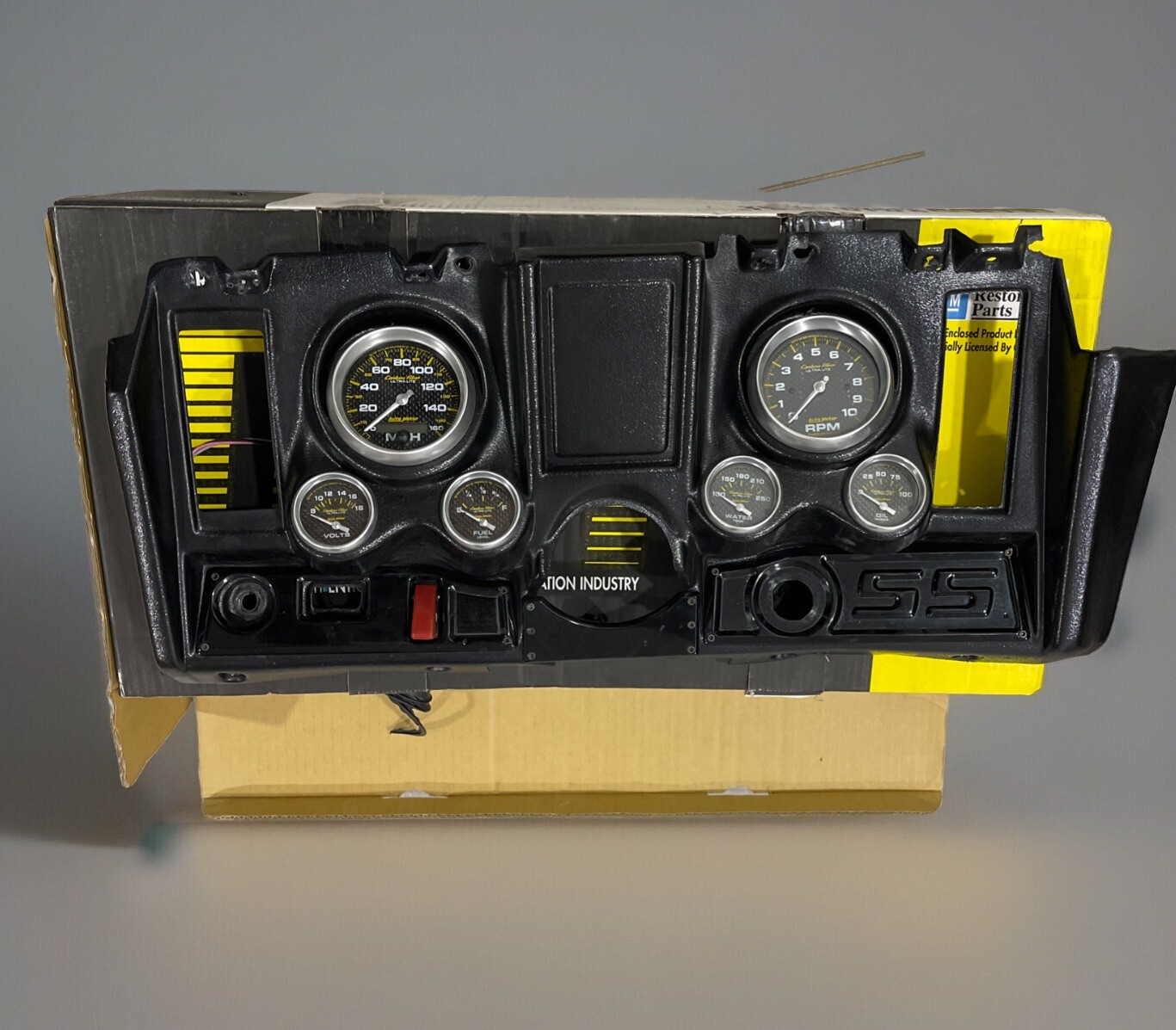 Auto meter Gauges Ultra Light +1969 Camaro Dash Gauge Carrier ...