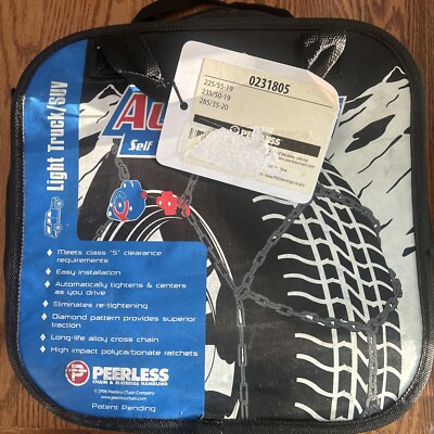 Peerless 0231805 Auto-Trac Auto Tightening Light Truck SUV Car Snow ...