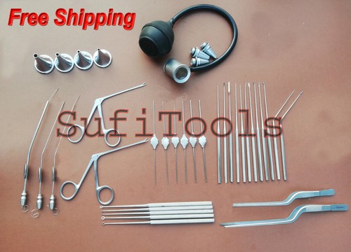Micro shea, Hartman Ear Forceps,Cannula and Barren Suction Tube Ent ...