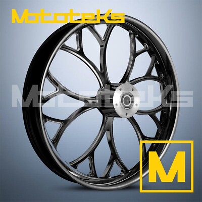 30" 30x4.0 VIRUS MAG WHEEL BLACK FOR HARLEY SOFTAIL FRONT | eBay