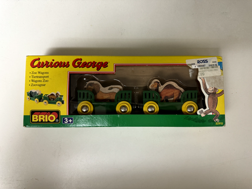 BRIO Wooden Train Curious George Zoo Wagons | eBay