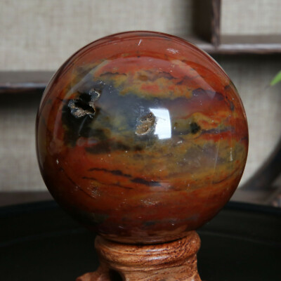 A9273-75mm-575gAmazing natural Ocean Jasper Orbicular Sphere Reiki ...