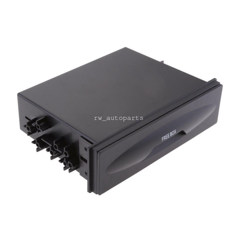 Radio Single Din Storage Box Dash Trim CD Player Holder Mount Pocket ...