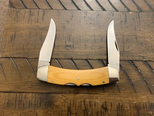 CASE XX TEXAS LOCK HORN DOUBLE LOCKBACK MICARTA 80'S NEVER SHARPENED ...
