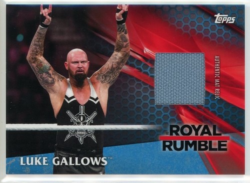 2017 Topps WWE Then Now Forever Luke Gallows Royal Rumble Mat Relic ...