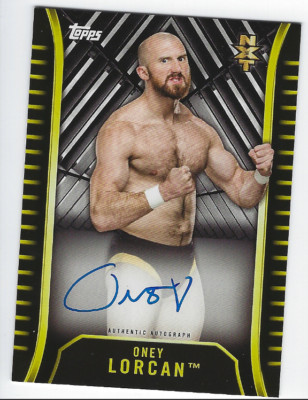 ONEY LORCAN 2018 TOPPS WWE NXT ON CARD AUTO | eBay