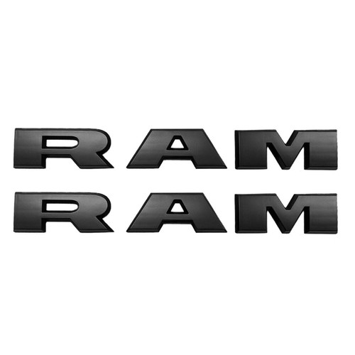 2PCS Front Door Side Letter Emblems & Badges for RAM 1500 2500 3500 ...