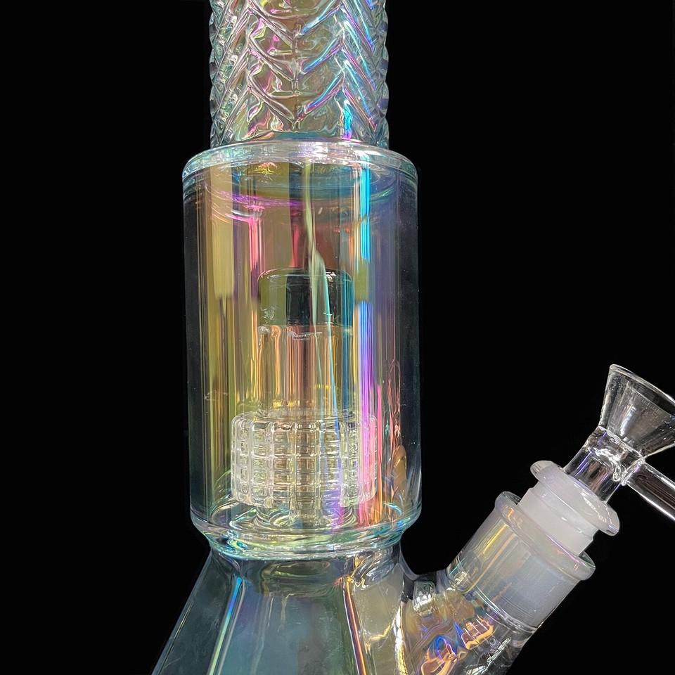 15'' Glass Bong Large Capacity Polygon Water Pipe Thick Smoking Hookah ...