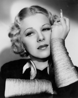 Glenda Farrell 1930’s Publicity Photo Image Smoking 8x10 REPRINT | eBay