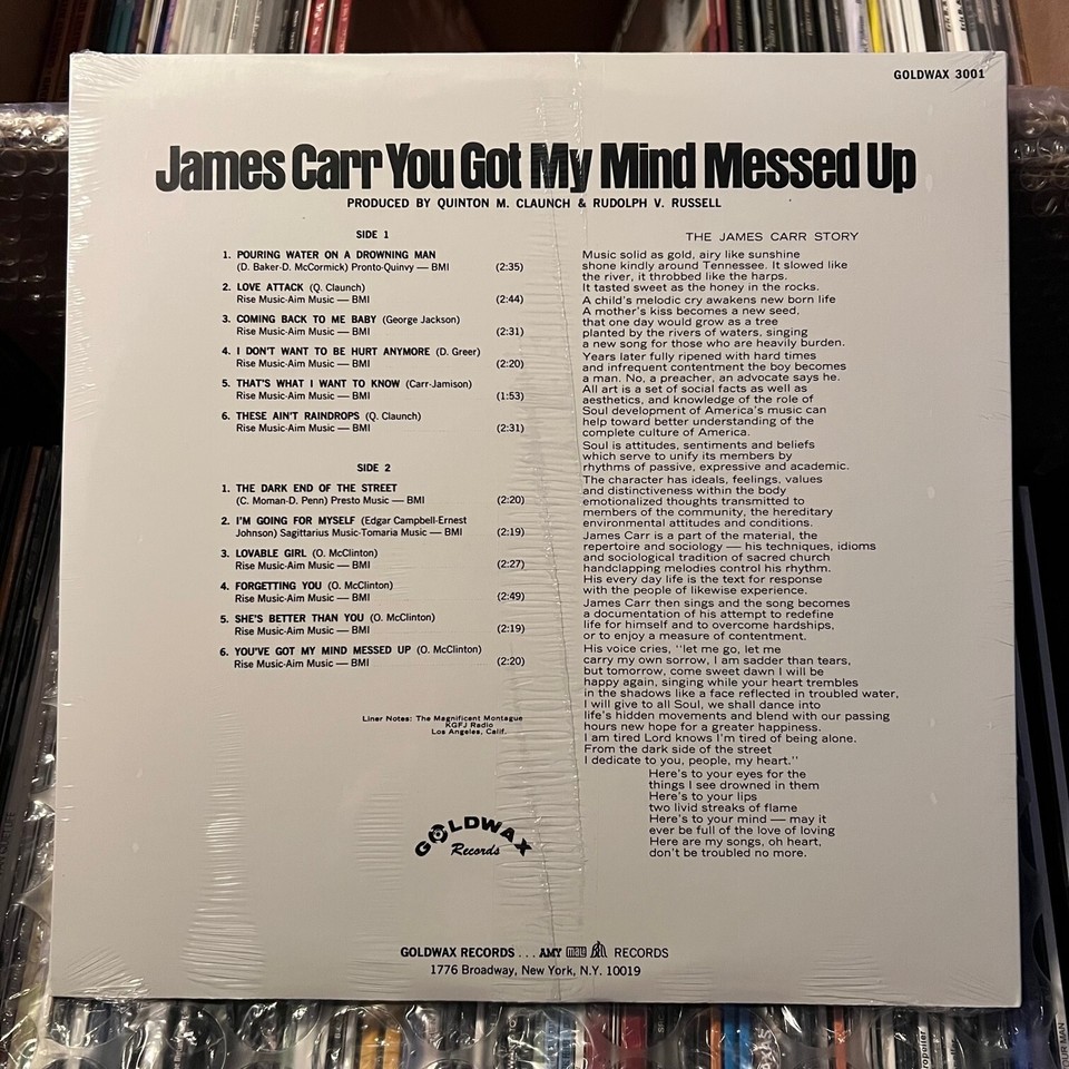 James Carr – You Got My Mind Messed Up **BRAND NEW / SEALED** Vinyl ...