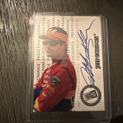 1999 Press Pass Authentics Jeff Gordon Autograph /400 On Card Auto | eBay