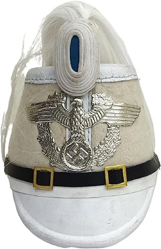 White Leather Prussian Shako Helmet for Officer Ranks of The ...